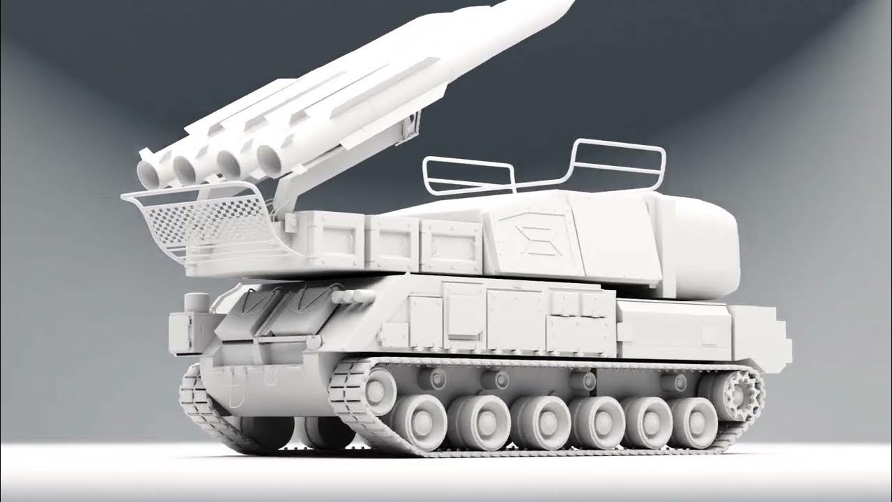 Modeling a Missile system in Blender. Buk M 1-2 - YouTube