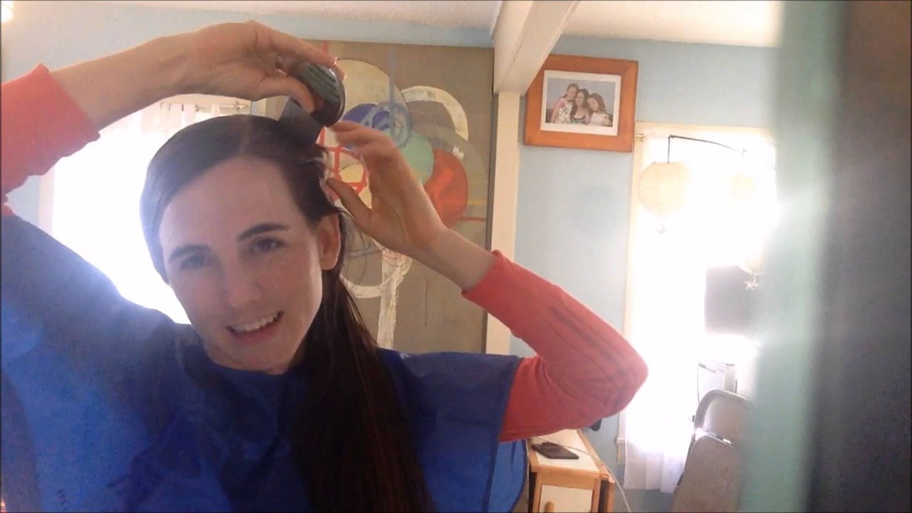 Removing Lice and Nits from my own head - YouTube