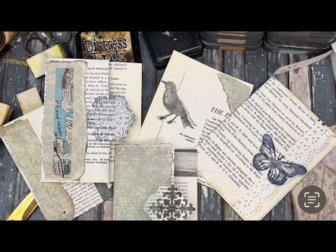 Book Page Challenge: Stamped Edge Booklets - YouTube