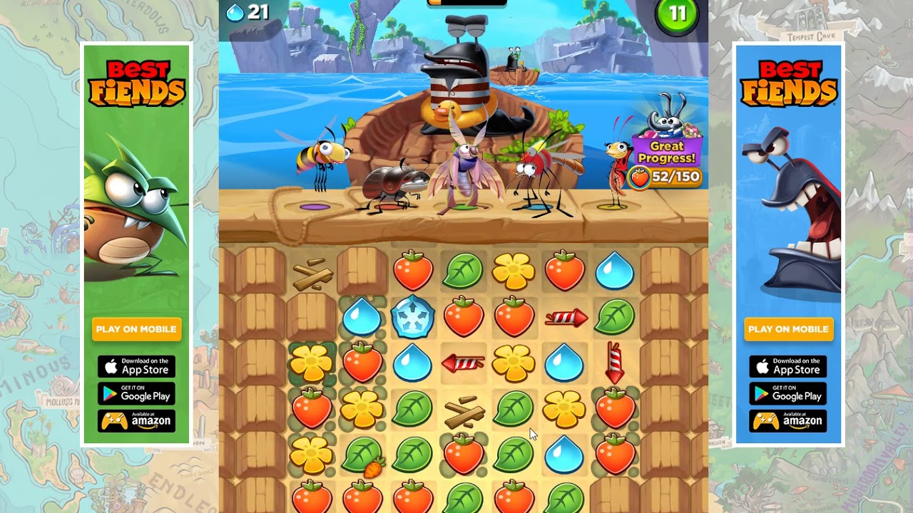 Best Fiends level 173 - YouTube