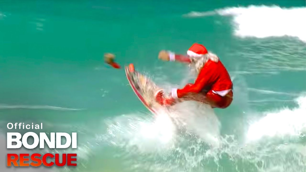 Surfing Santa @ Bondi | Bondi Rescue S8 E2 - YouTube