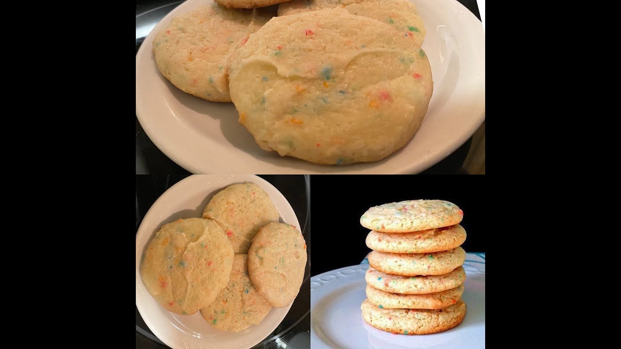 Rainbow Bit Cake Mix Cookies# cooking recipes# - YouTube