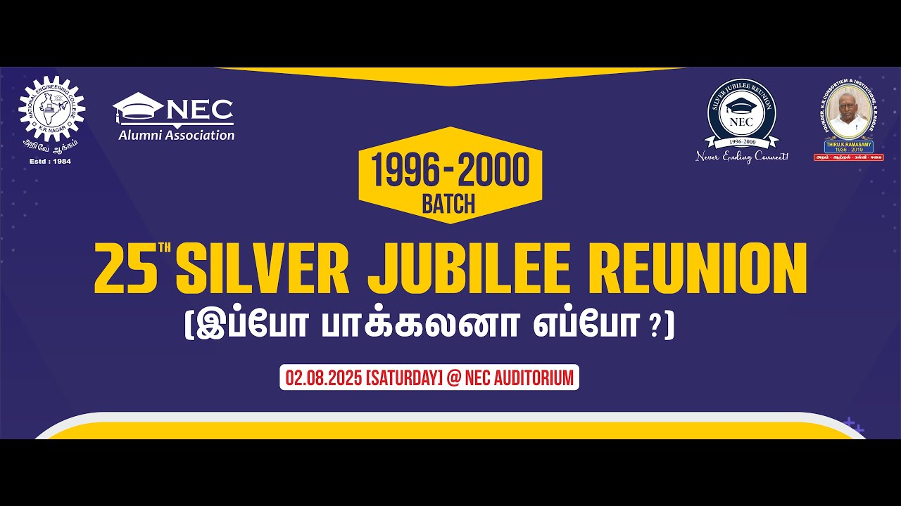 Silver Jubilee - 1996 - 2000 Batch - YouTube
