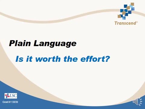 Why is Plain Language Important? - YouTube