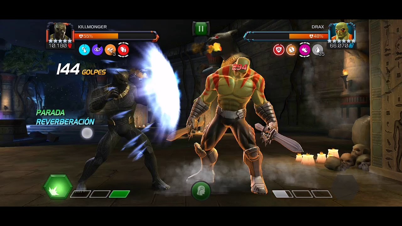 MCOC - enfrentando al drax de la variante 6.2.2 - killmonger la clave ...