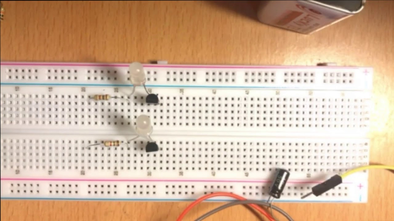 Mạch đa hài - tranzitor c828a. Mạch điện tử cơ bản - YouTube