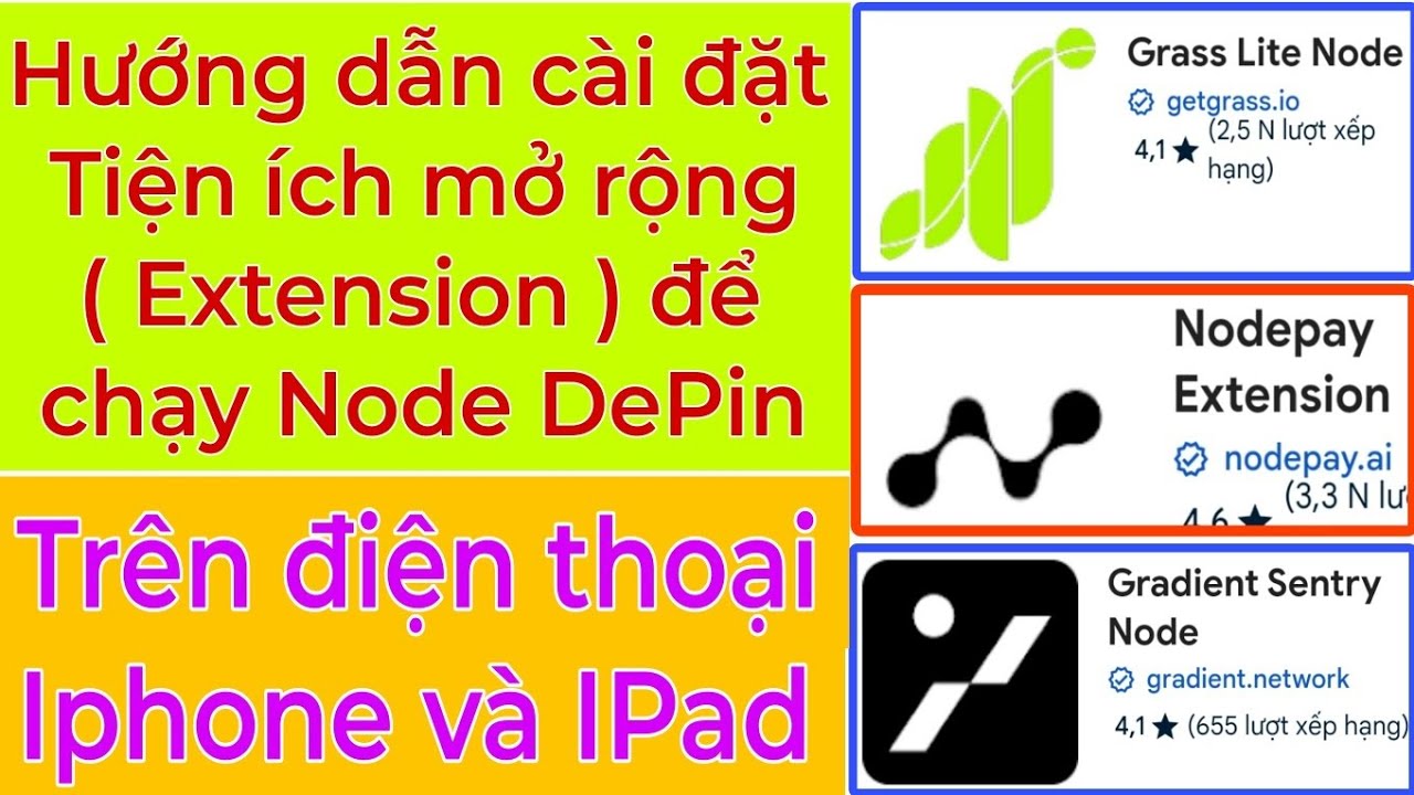 Hướng dẫn cài đặt tiện ích mở rộng Extension chạy node DePin trên điện ...