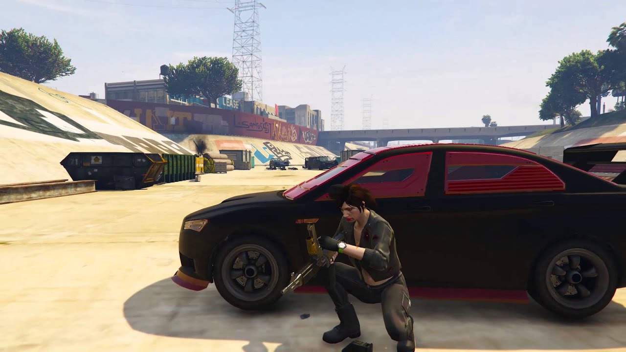 GTA 5 a scene from the game - YouTube