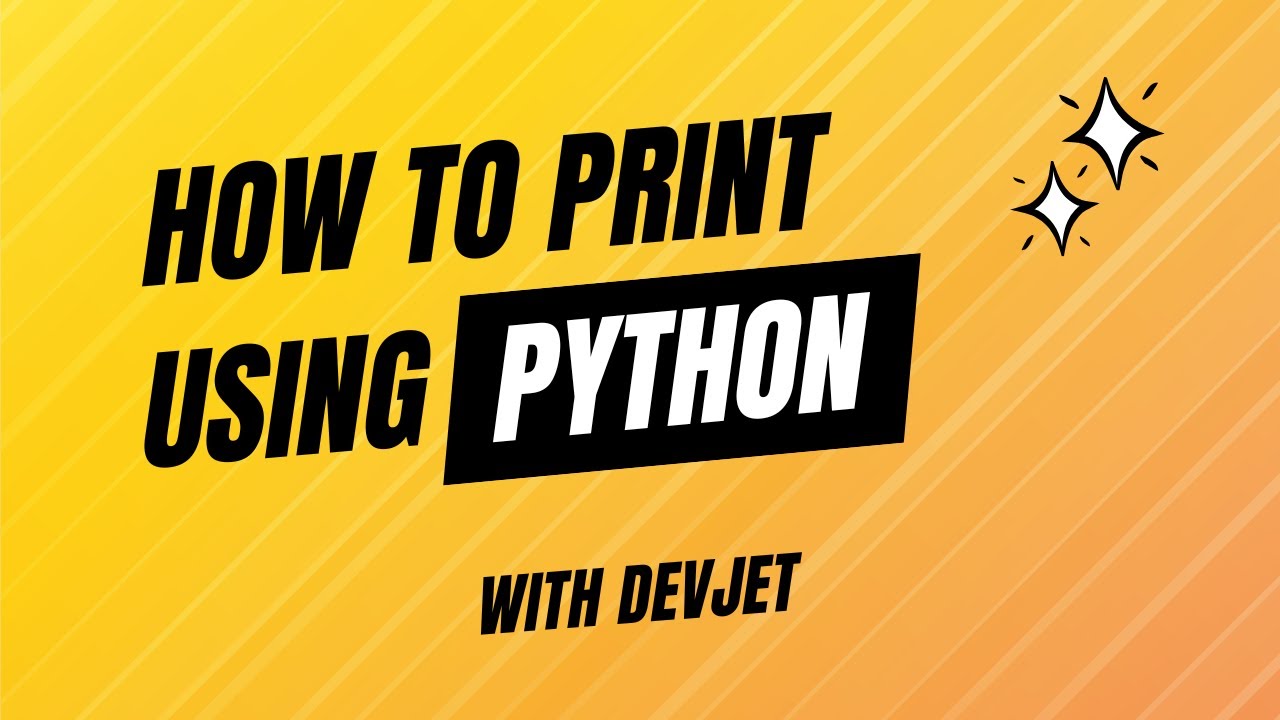 How to print using Python - YouTube