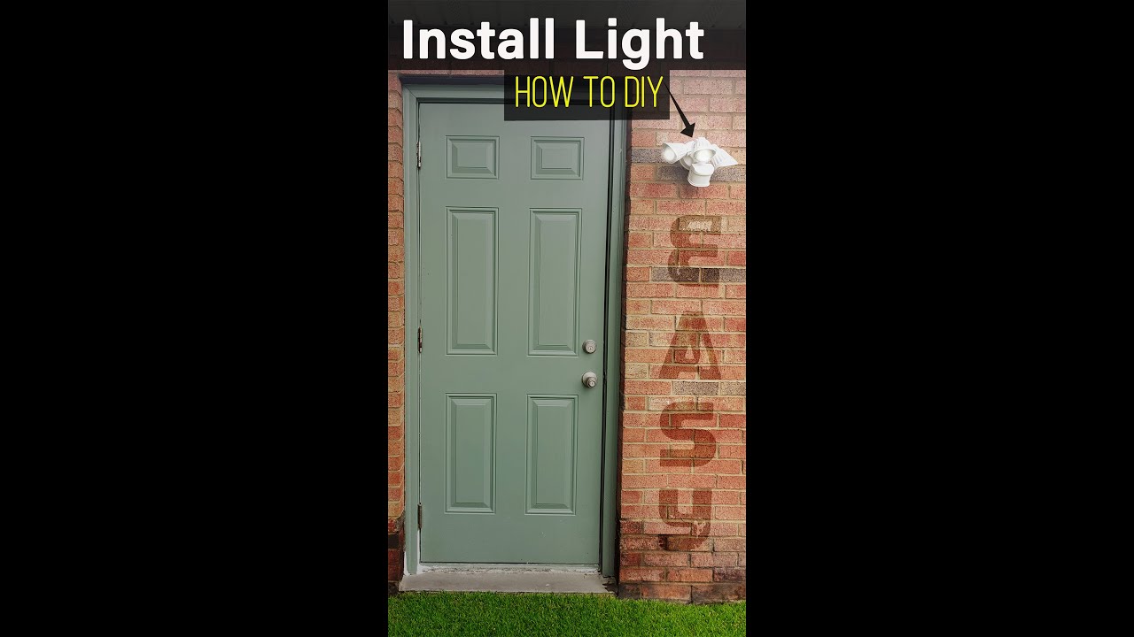 How to Install an Exterior Home Light - YouTube