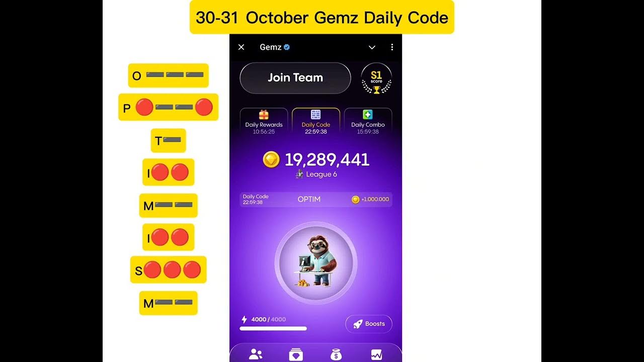 30 October Gems Daily Code/ Gemz Daily Code today - YouTube