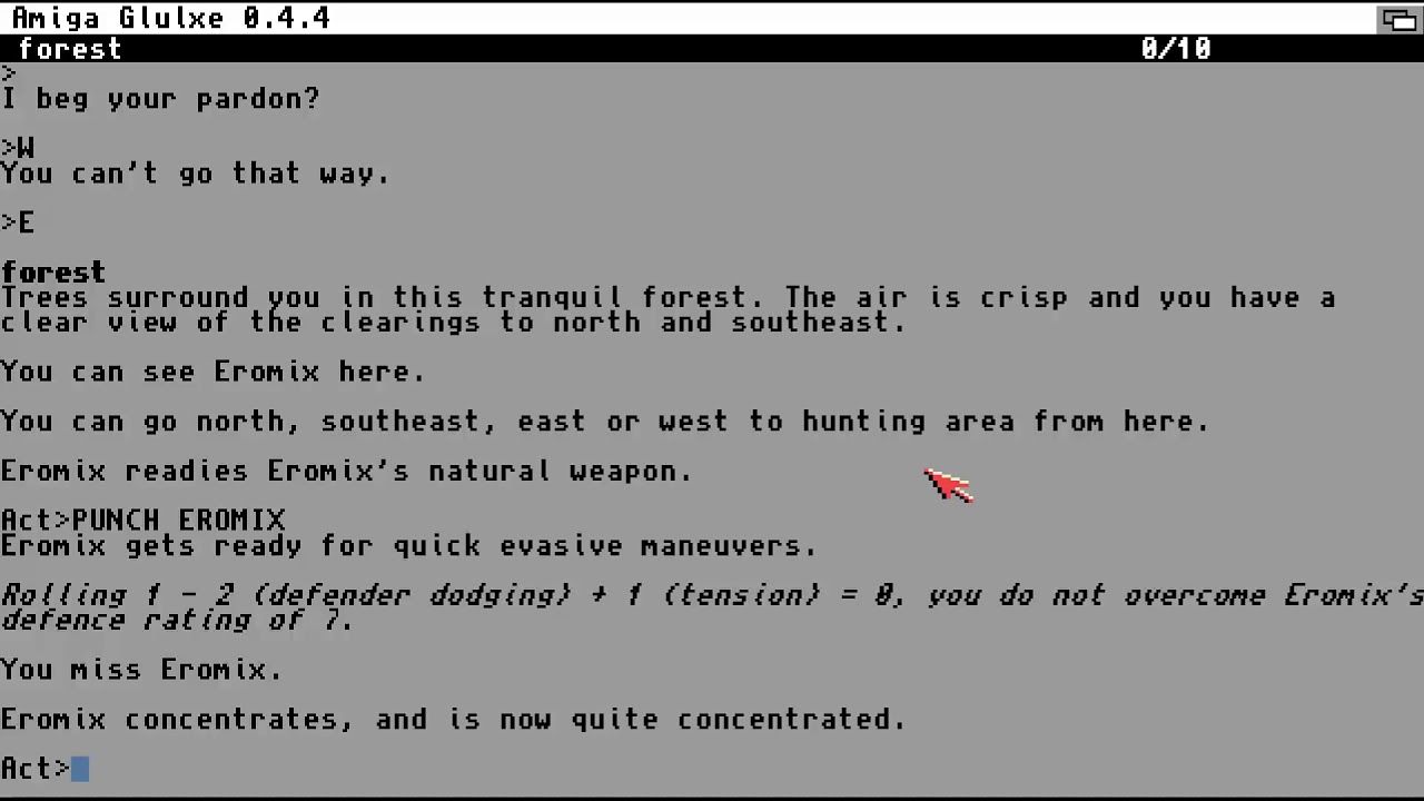 AMIGA TBLW THE BLOOD LUST WARRIOR ITS GLULX TEXT ADVENTURE GLULXE ...