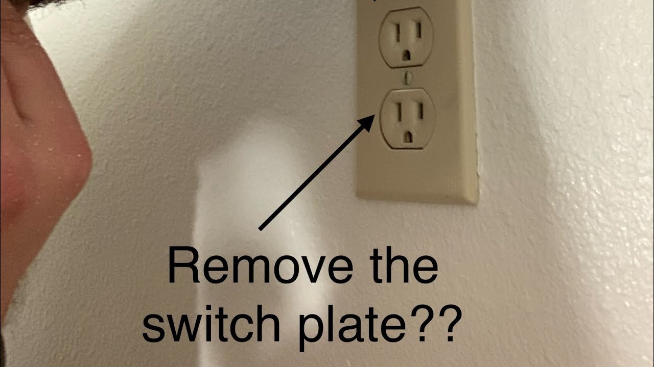 Removing the switch plate is both faster and looks better when painting ...