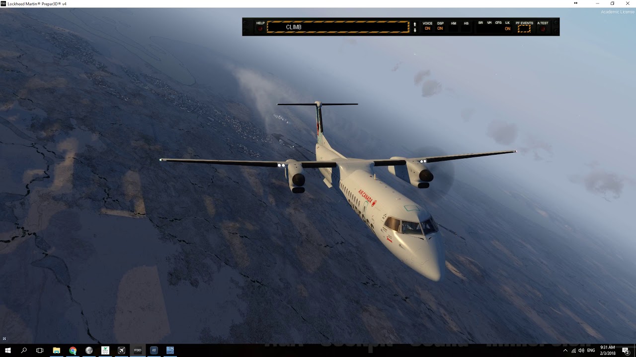 Majestic Q400 Contrails - YouTube