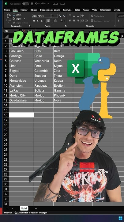 Dataframes En Excel Python Programacion Excel Youtube