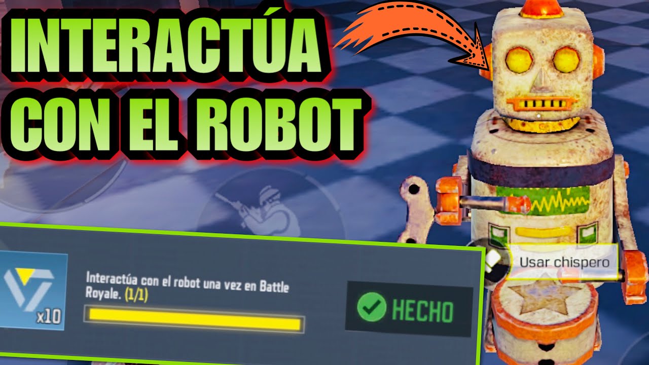 COMO INTERACTUAR con el ROBOT y REUNIR PIEZAS de ROBOT en BATTLE ROYALE ...