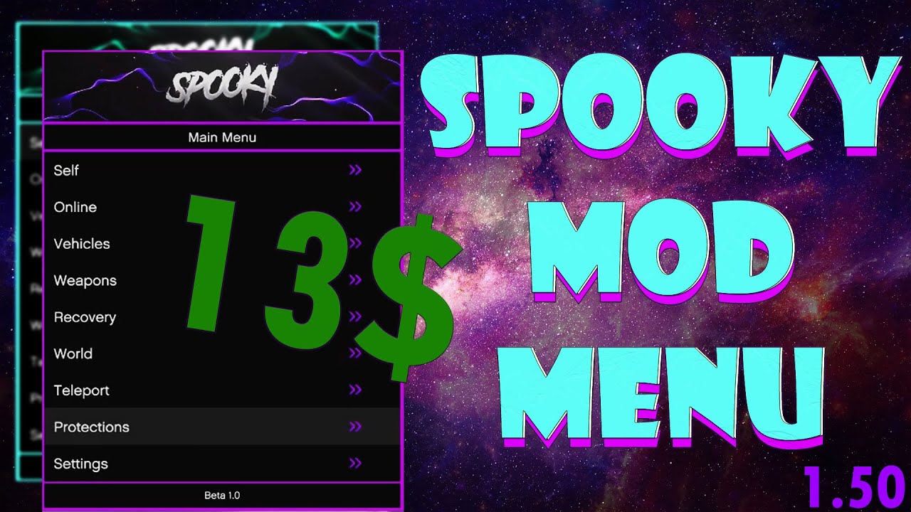 (GTA 1.51 Online) Best $13 Mod Menu | Spooky Mod Menu (V1.0 Beta ...