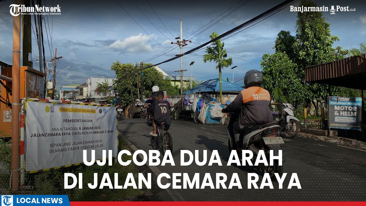 Uji Coba Dua Arah di Jalan Cemara Raya, Polresta Banjarmasin Siapkan ...