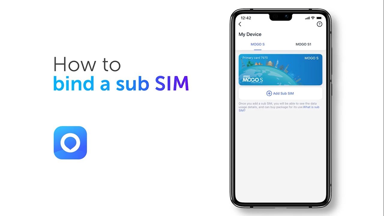 How to bind a sub SIM on MOGO APP - YouTube