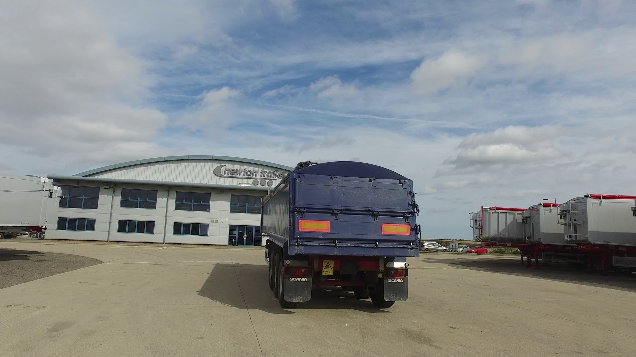 Wilcox Insulated Aggregate Tipping Trailer for Sale - YouTube