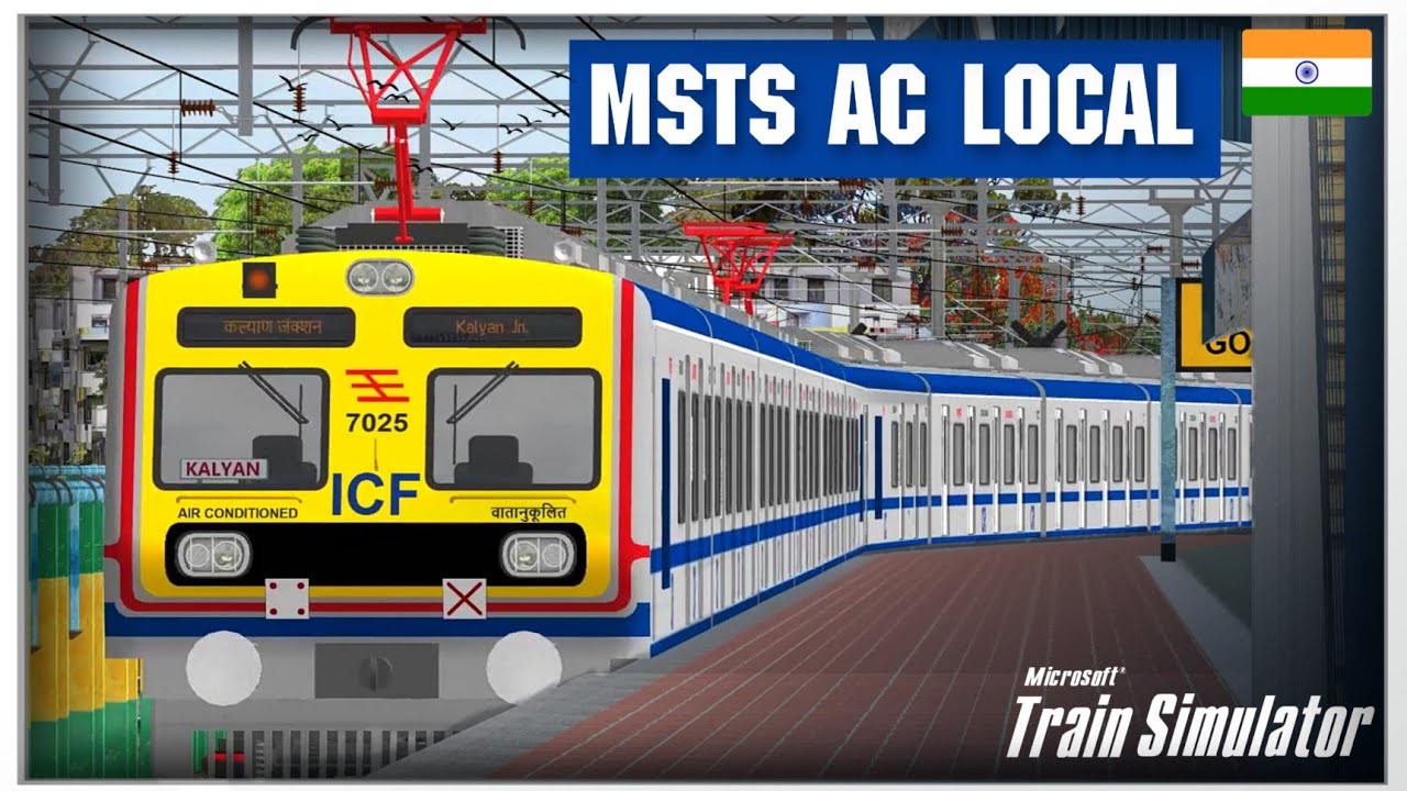 MSTS me aagyi Nayi AC Local Train !! RTW Production ki nayi 3 Phase AC ...