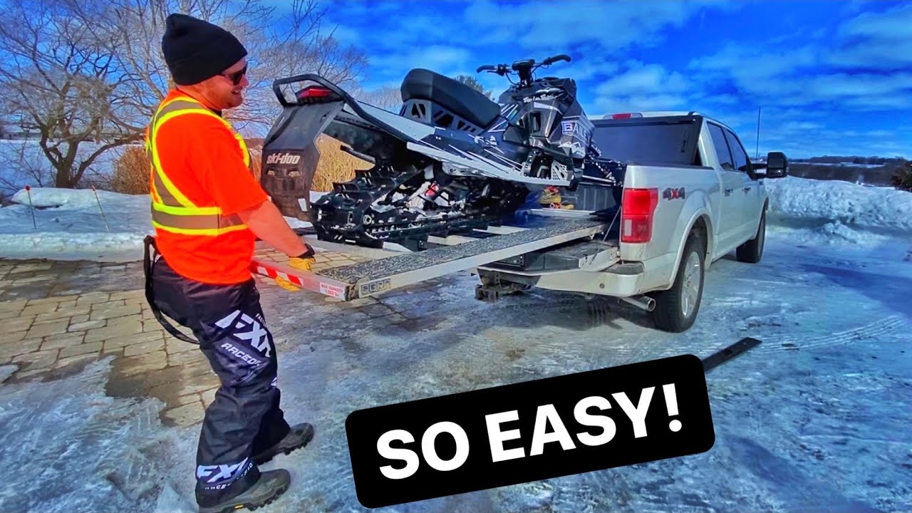 How to Load Your Snowmobile EASY (and Safely) - YouTube