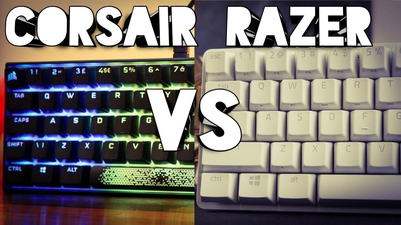 Razer Huntsman Mini vs Corsair K65 RGB Mini comparison - YouTube