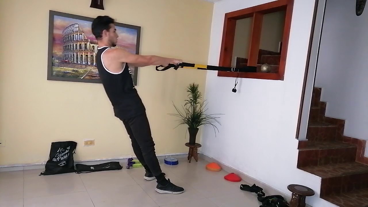 Open TRX row Prone grip - YouTube