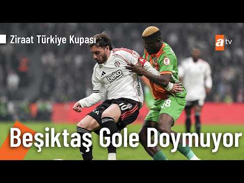 Orkun Kökçü Beşiktaş'ın üçüncü golünü attı! - Beşiktaş 3 - 0 Alanyaspor | Ziraat Türkiye Kupası
