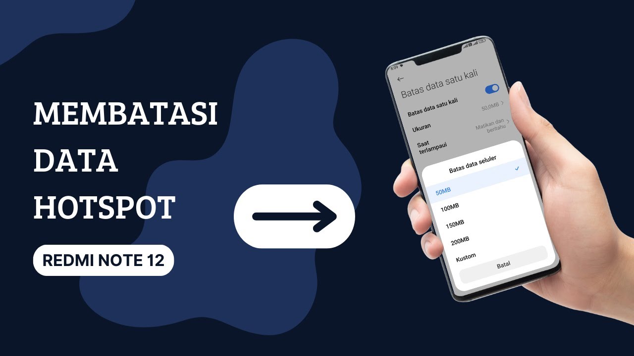 Cara Membatasi Data Hotspot di Hp Xiaomi Redmi Note 12 - YouTube