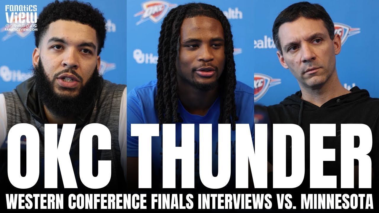 Mark Daigneault, Cason Wallace & Kenrich Williams Discuss OKC Thunder ...