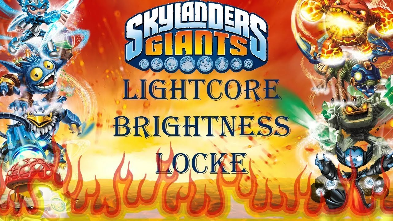 SKYLANDERS GIANTS LIGHTCORE BRIGHTNESS LOCKE!! -- Complete Series Movie ...