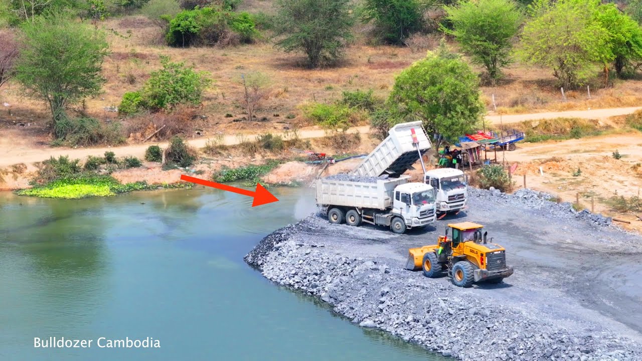 THE BEST UPDATE NEW BIG SILD DOWN SINKING AGAIN WITH TEAM DUMPING ROCKS ...