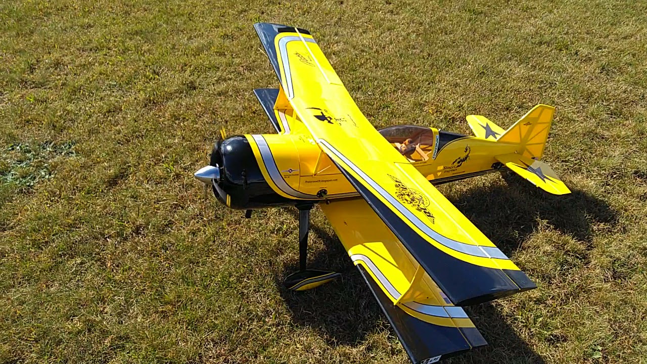 Nitroplanes Pitts Model 12 RCGF-USA 20cc - YouTube