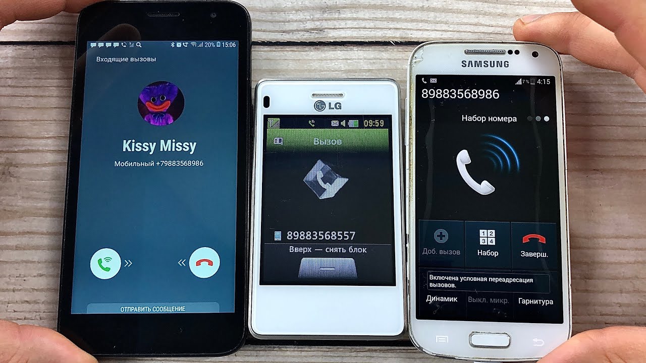 Mobile Calls Samsung Galaxy SM-J260F, LG-T370, Samsung Galaxy S4 Mini ...