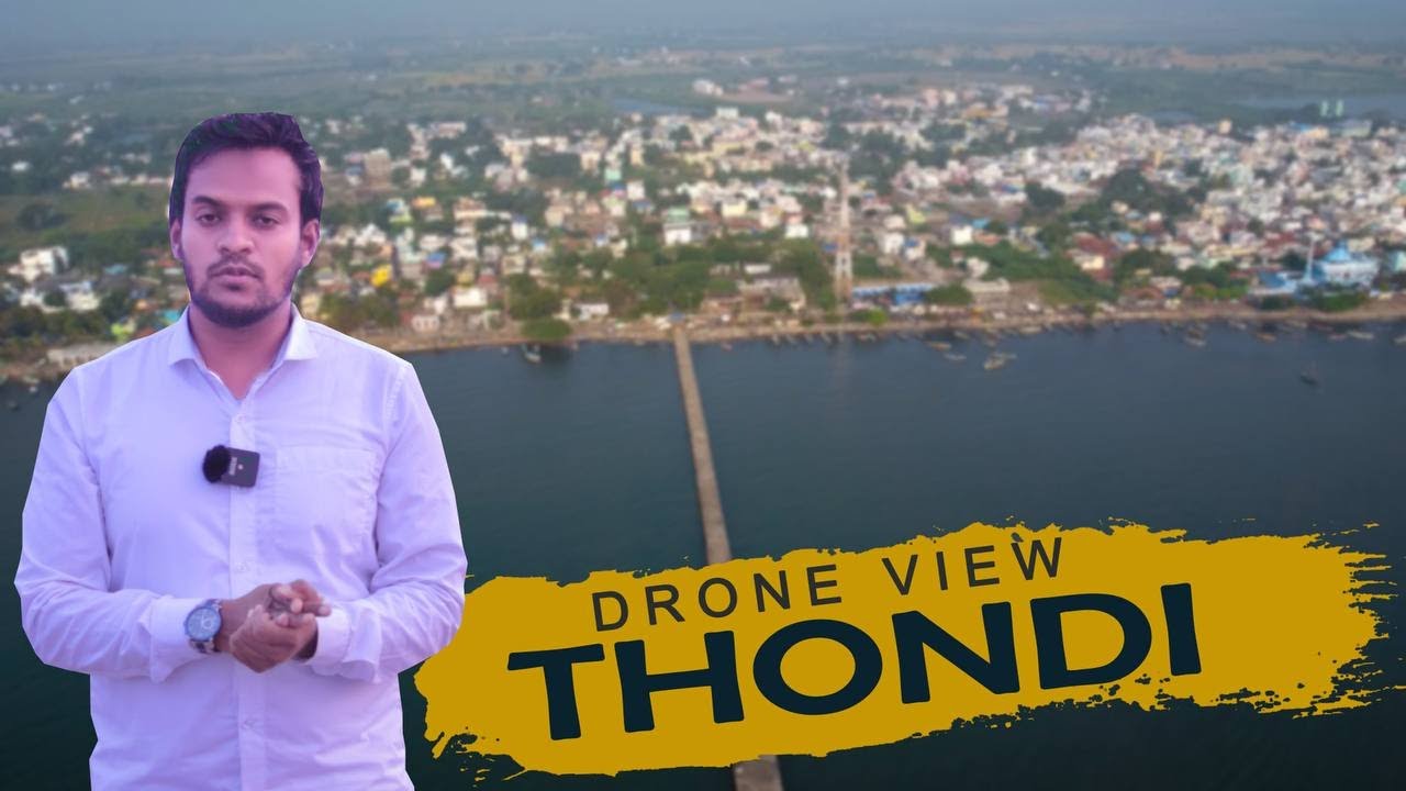 Beautiful View of Thondi - Drone View | Thondi | தொண்டி | Engineer safi ...