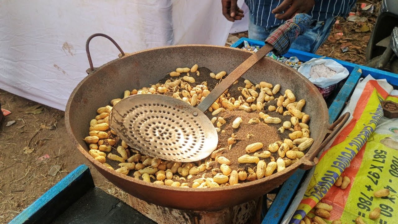 China Badam Bhaja | Badam Vaja Recipe | How To Fry Badam Or Nut - YouTube