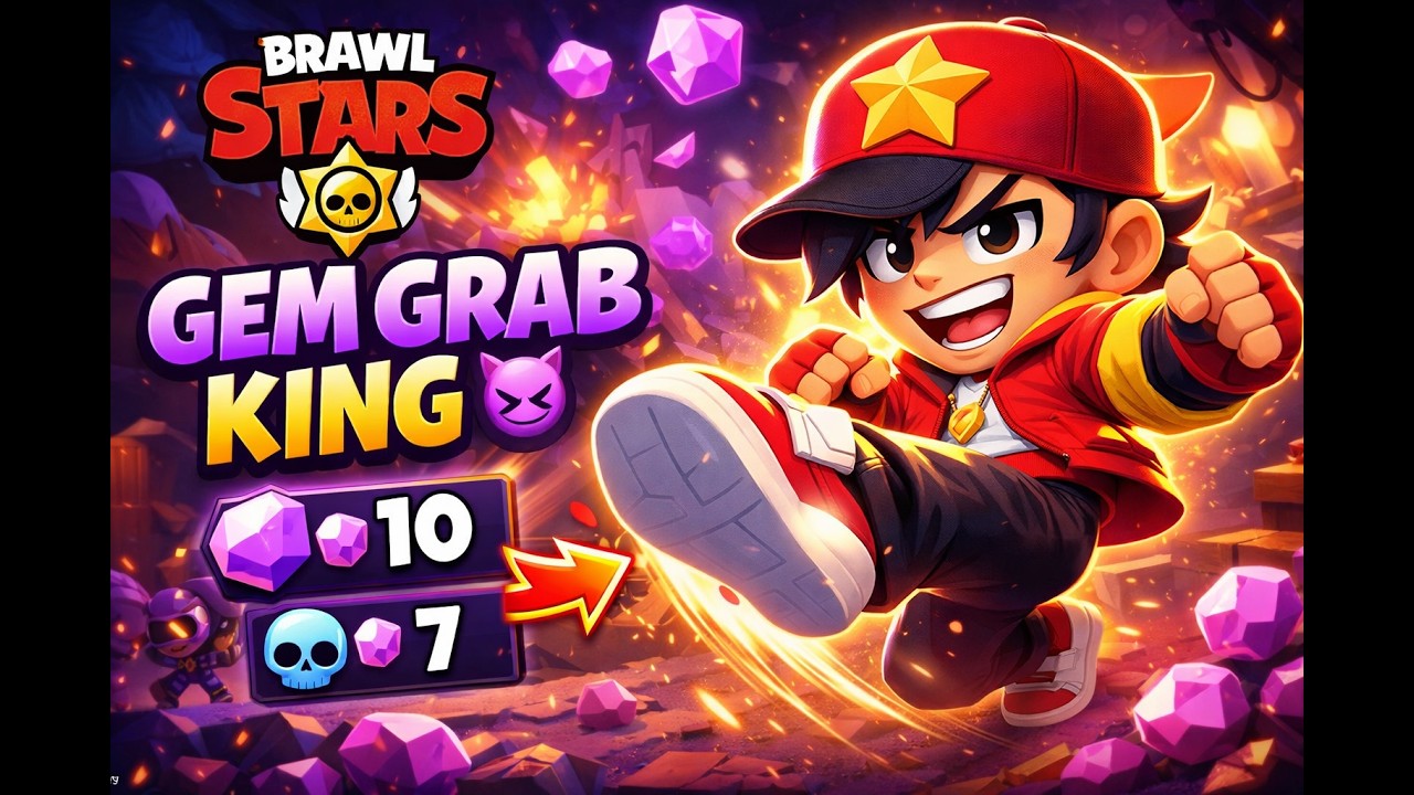 FANG in GEM GRAB | SHADE | Brawl Stars #brawlstars - YouTube