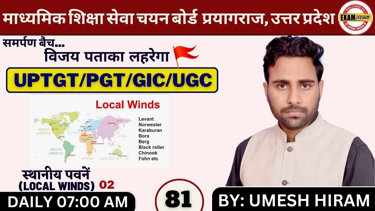 स्थानीय पवनें/Local Winds 02 | UP TGT/PGT/GIC/LECT/NTA-NET & TEACH ...