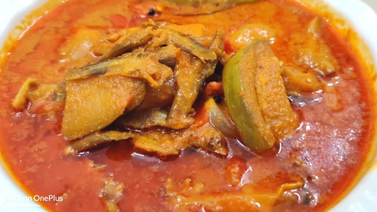 மணக்க மணக்க குளத்து மீன் கருவாட்டு குழம்பு!! கருவாட்டு குழம்பு!!dry ...