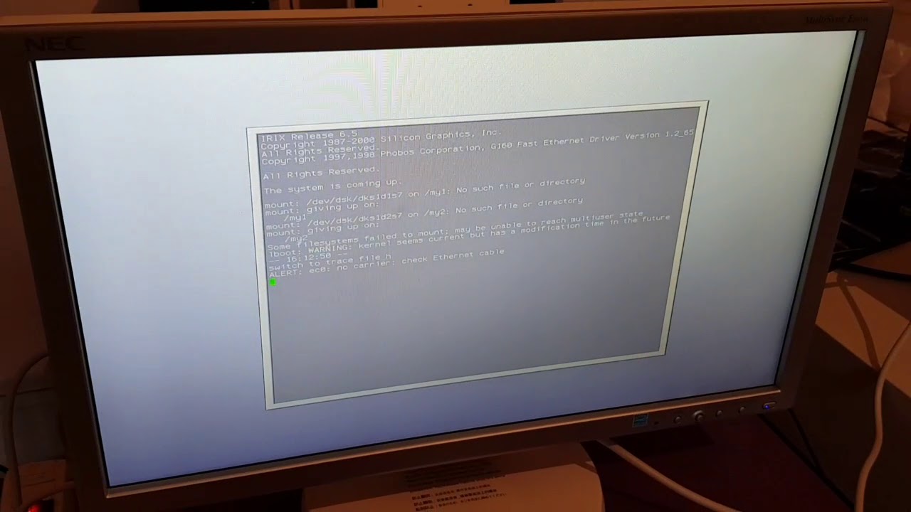Sgi indigo2 impact 10000 silicon graphics workstation - YouTube