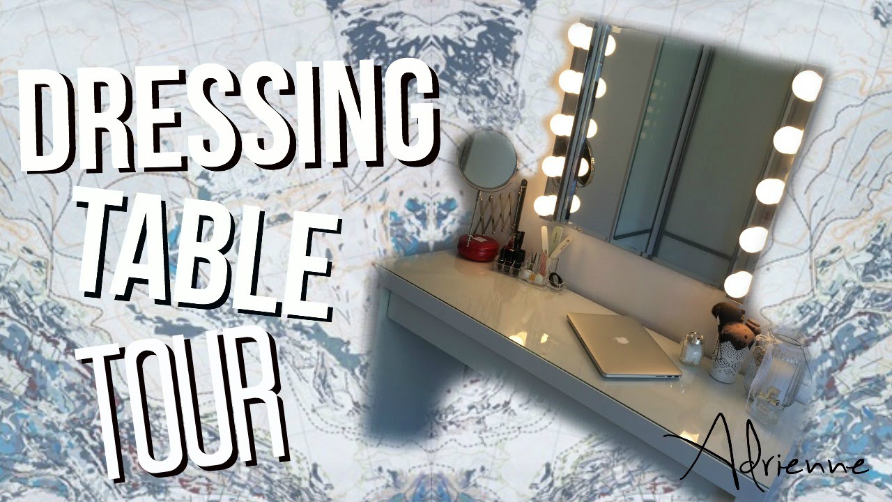 DRESSING TABLE TOUR! - YouTube