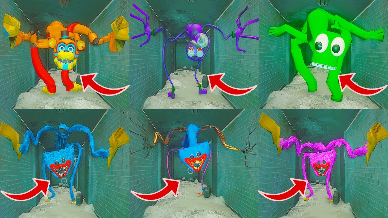 Compilation of Capturing All Characters Scene in Poppy Playtime Chapter ...
