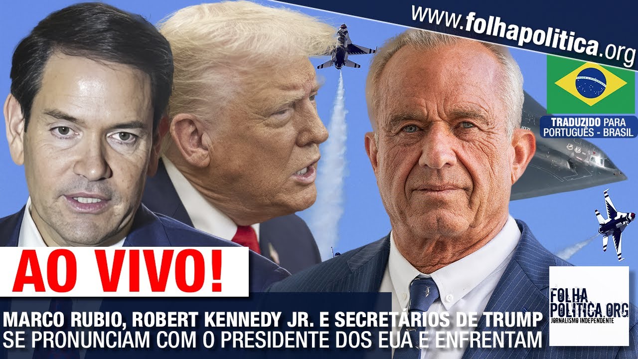 MARCO RUBIO, ROBERT KENNEDY JR. E SECRETÁRIOS DE TRUMP SE PRONUNCIAM COM O PRESIDENTE DOS EUA E ...
