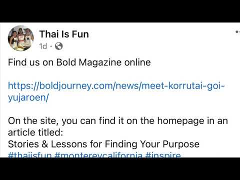 ThaiIsFun on Bold online Magazine