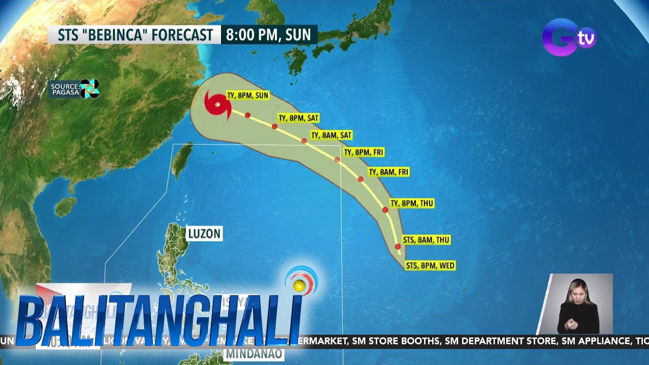 Bagyo sa Pacific Ocean, lumakas pa bilang severe tropical storm ...