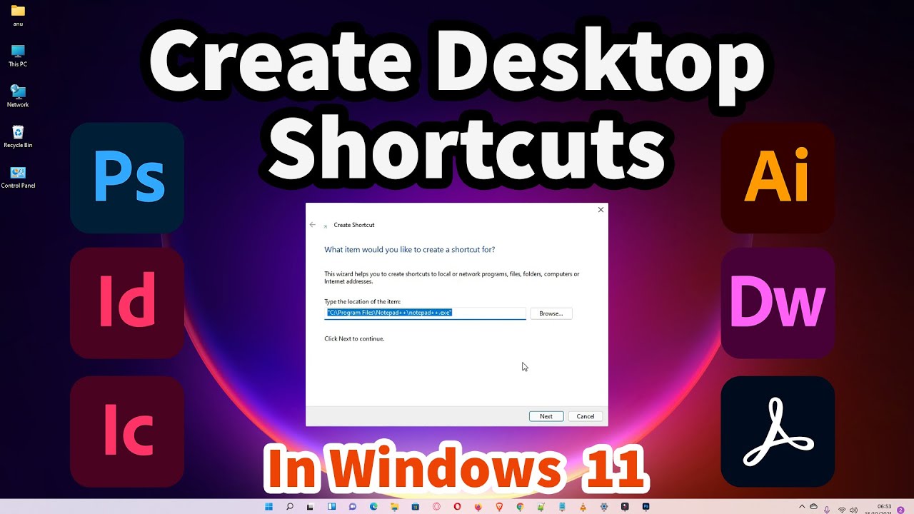 How To Create Desktop Shortcuts In Windows 11 Youtube