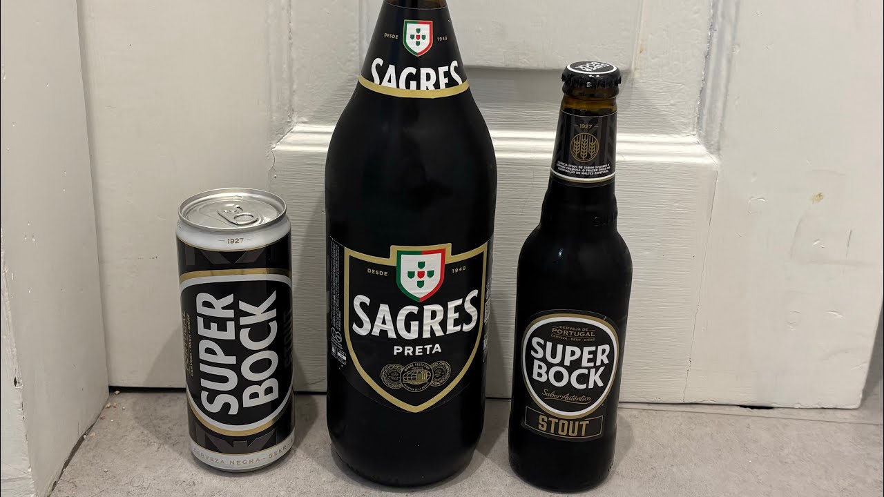 The best dark beer in Portugal — Super Bock Stout vs Sagres Preta - YouTube