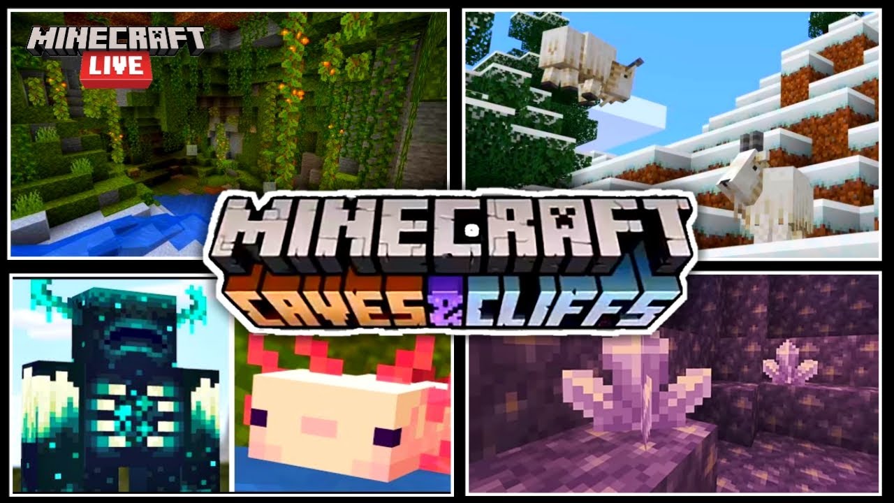 Minecraft Cave & Cliffs Update! - New Mobs, New Bioms, New & Special ...