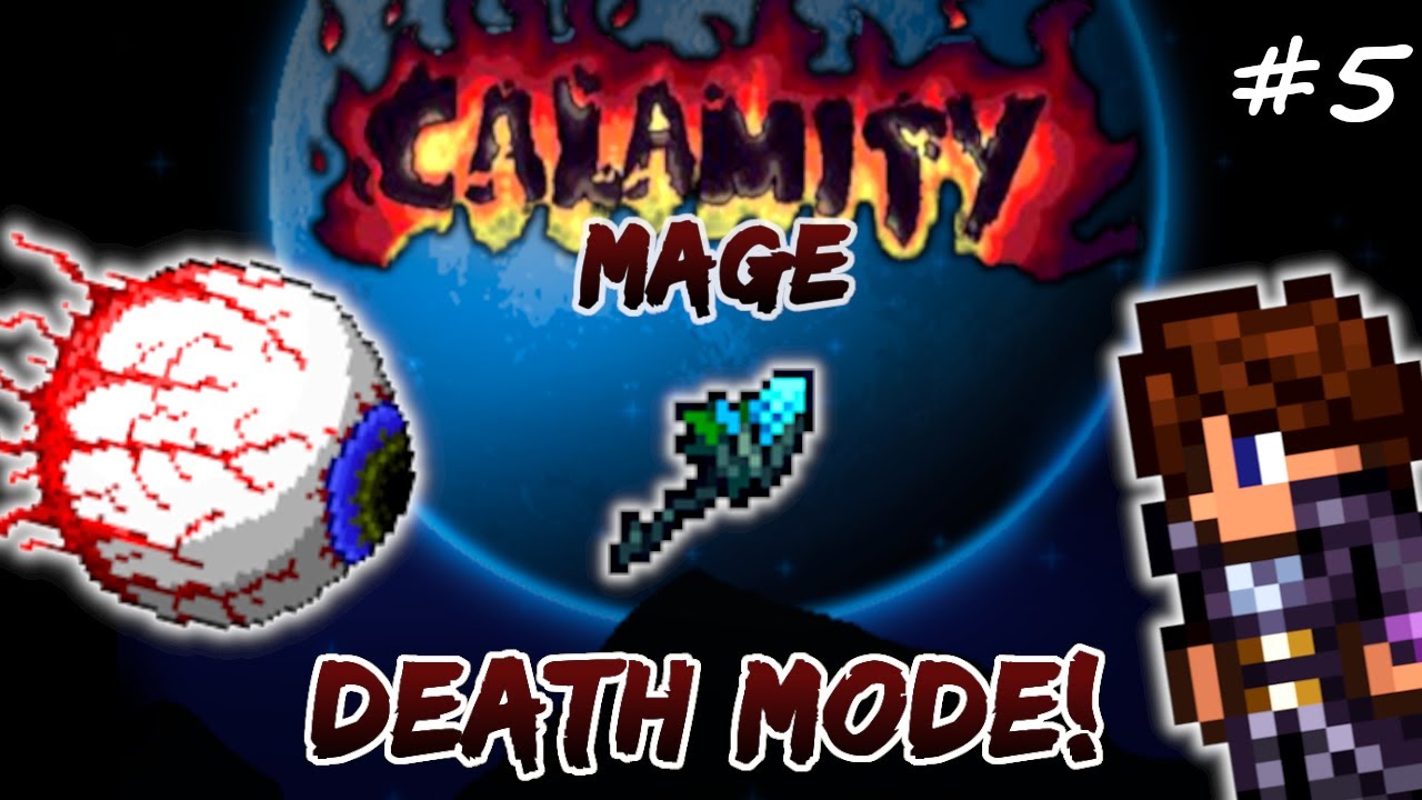 Eye of Cthulhu in DEATH MODE Calamity Mod! Terraria Calamity Let's Play ...